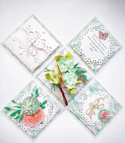 Exploding Box Najlepsze Życzenia - Bednarska-Handmade