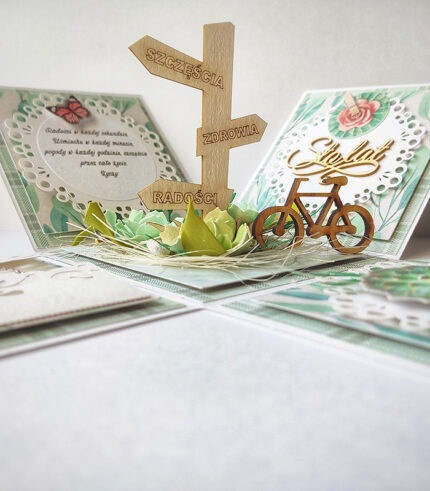 Exploding Box Najlepsze Życzenia - Bednarska-Handmade